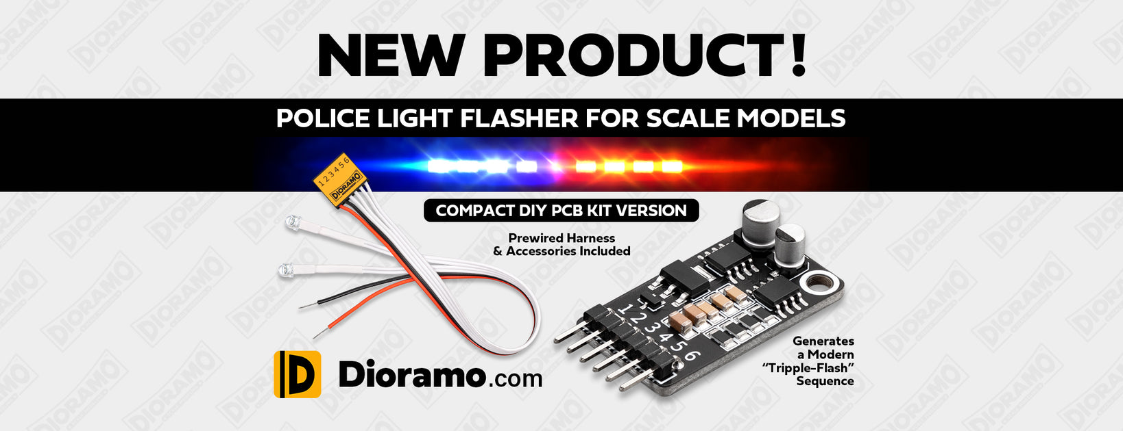New Product: Police Light Flasher for Scale Models – Compact DIY PCB ...