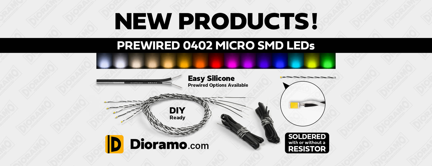 New Products: Prewired 0402 Micro SMD LEDs — Dioramo Scale Modeling