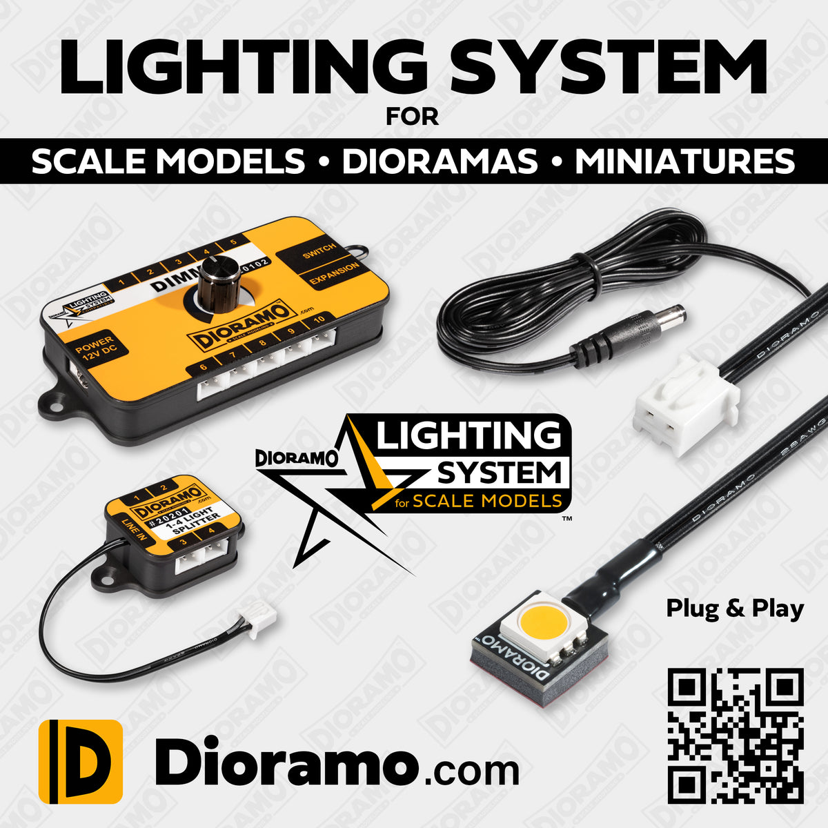 Dioramo Lighting System for Scale Models, Dioramas, Miniatures, DIY ...