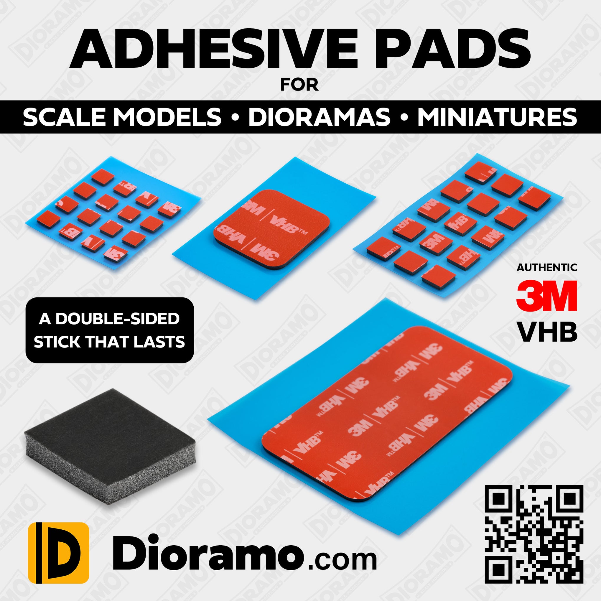 Adhesive Double-Sided Pads for Scale Modeling, Hobbies, DIY — Dioramo ...