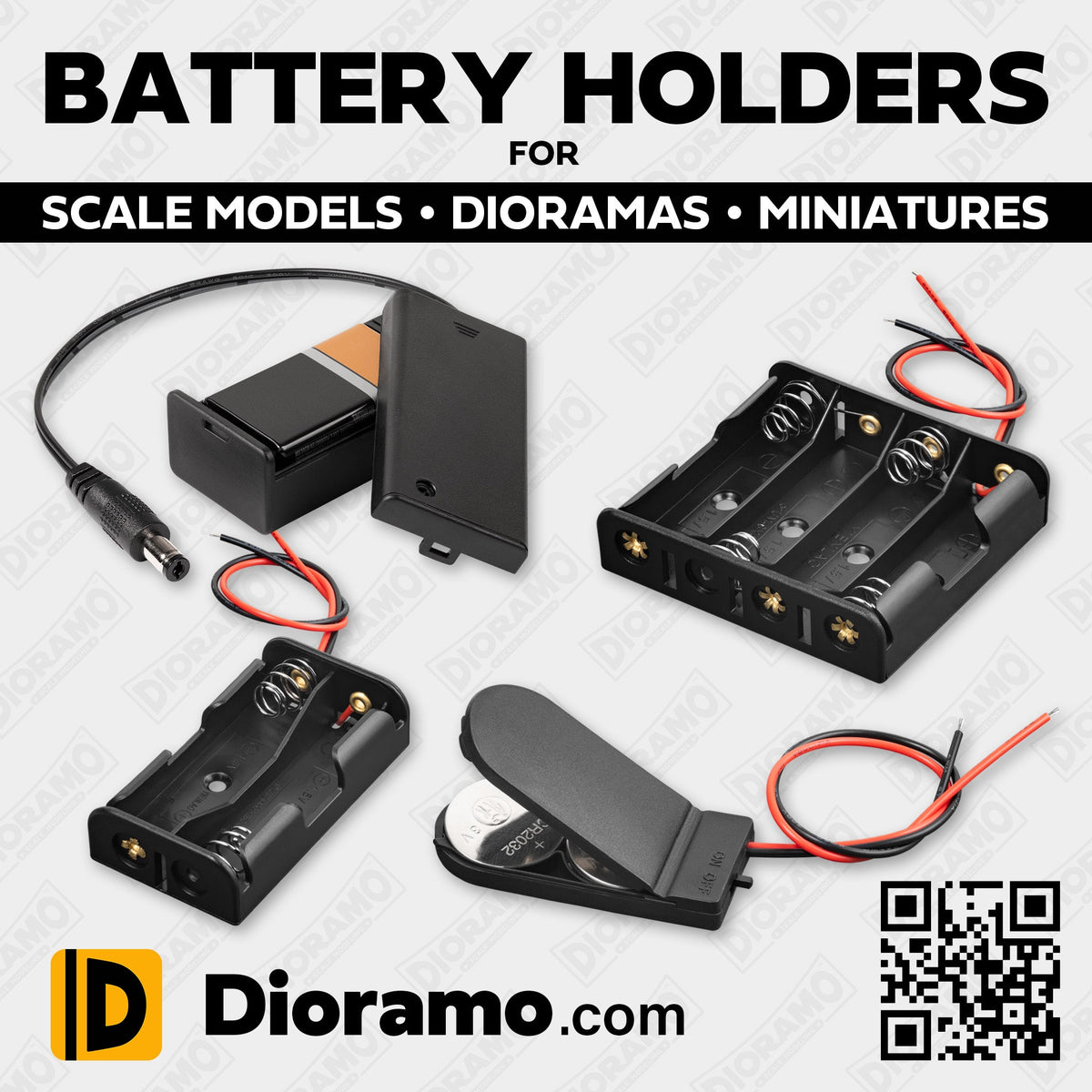 Battery Holders for LED Lights in Scale Models, Diorama, Miniatures ...