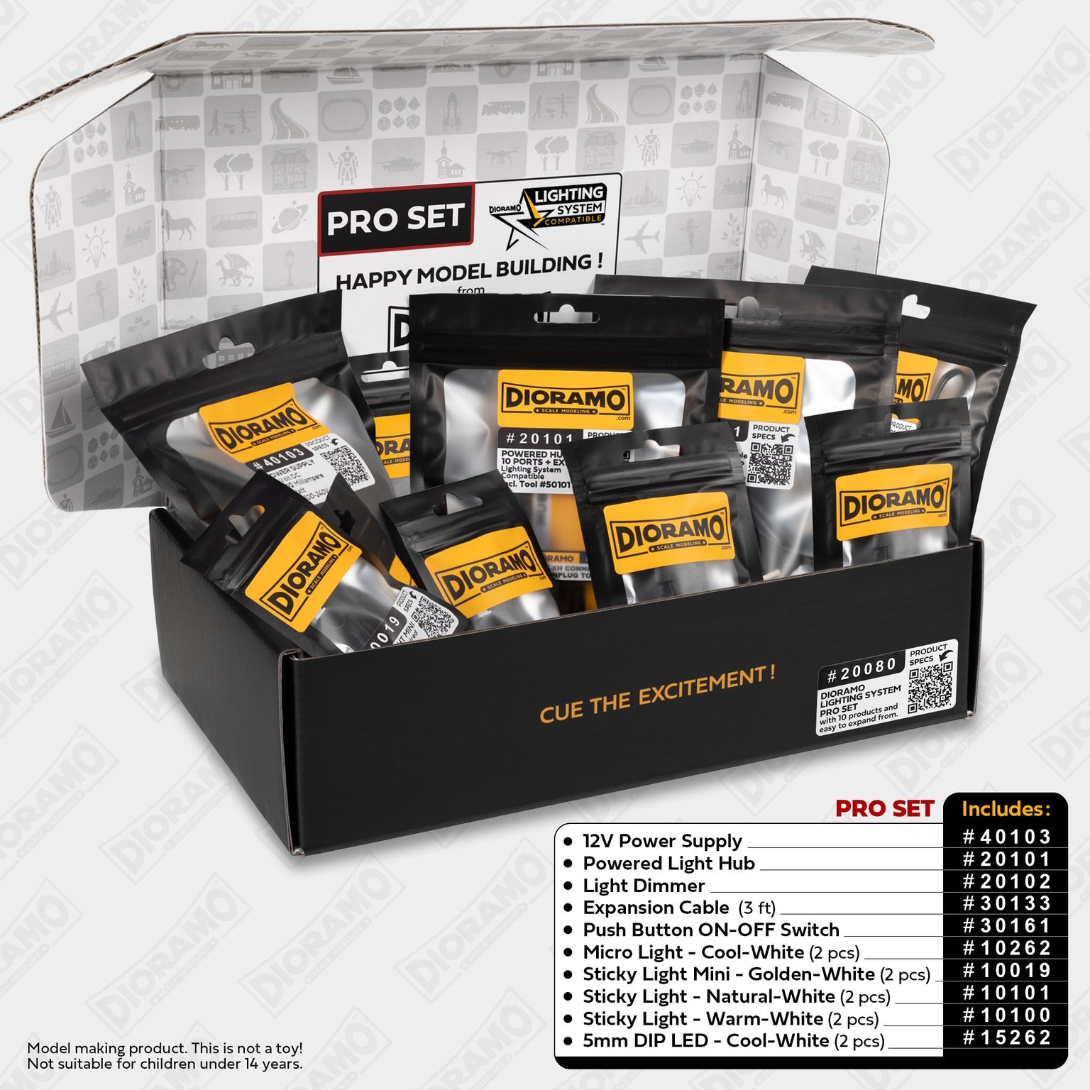 Dioramo Lighting System for Scale Models, Dioramas, Miniatures, DIY — Dioramo Scale Modeling