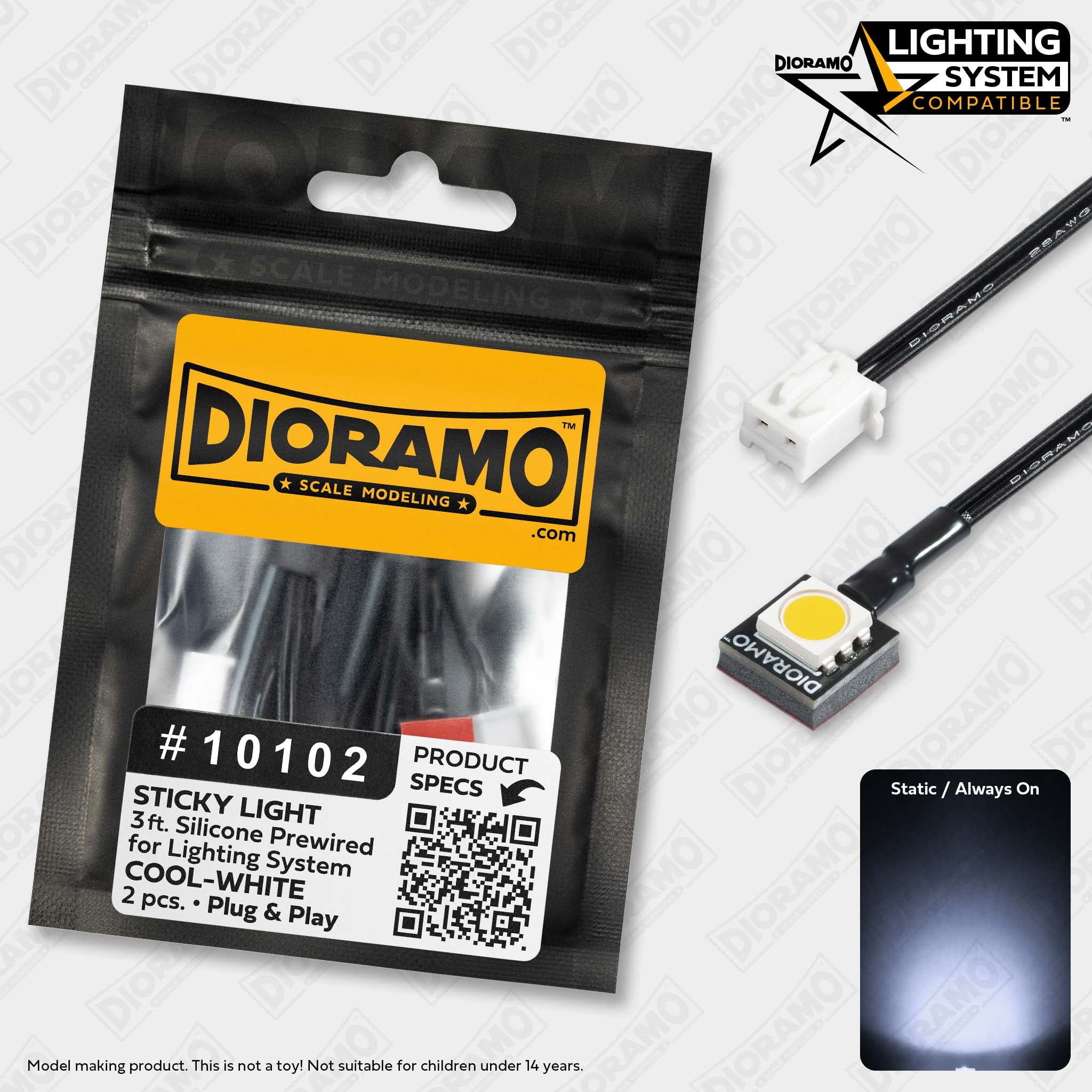 Prewired LED Lights for Scale Models, Dioramas, Miniatures, Hobbies — Dioramo Scale Modeling