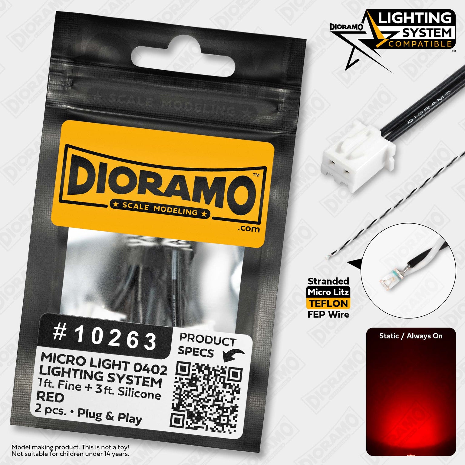 Prewired LED Lights for Scale Models, Dioramas, Miniatures, Hobbies ...