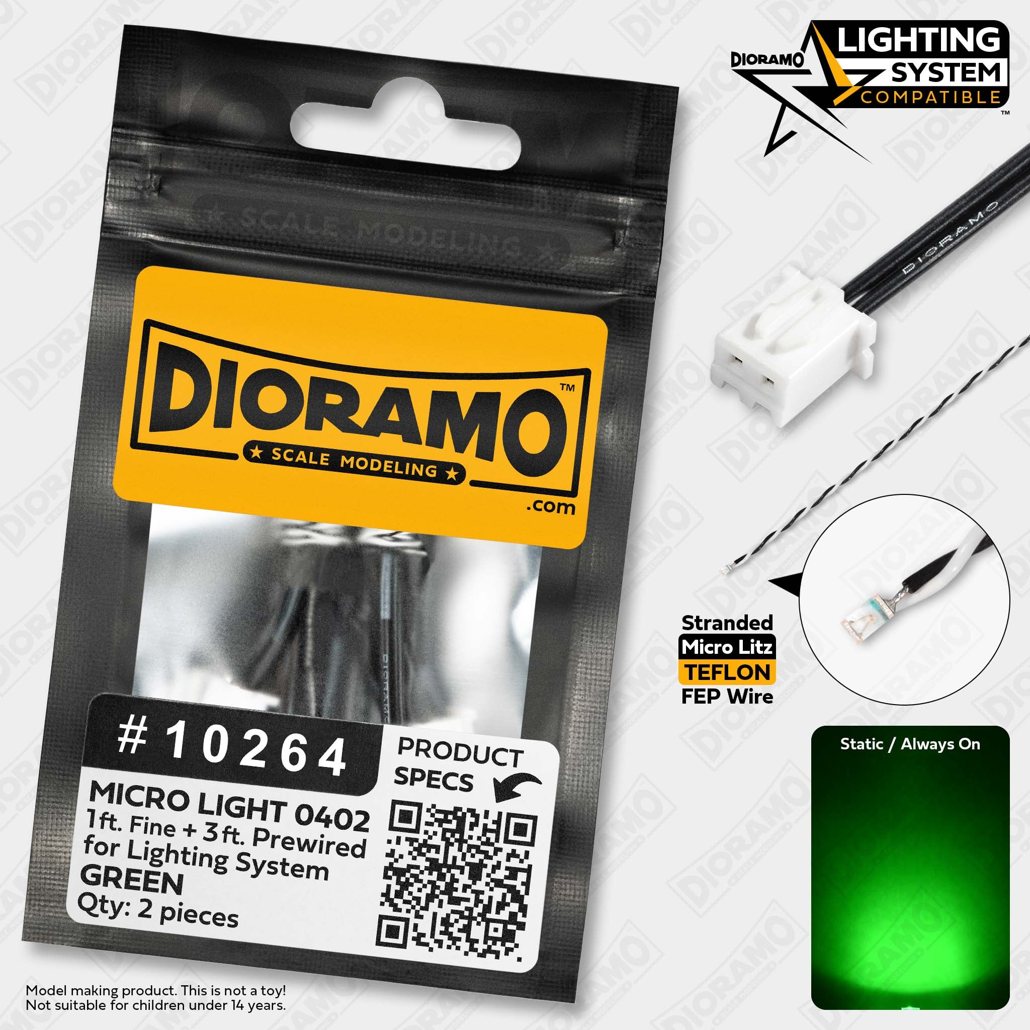 Prewired LED Lights for Scale Models, Dioramas, Miniatures, Hobbies ...