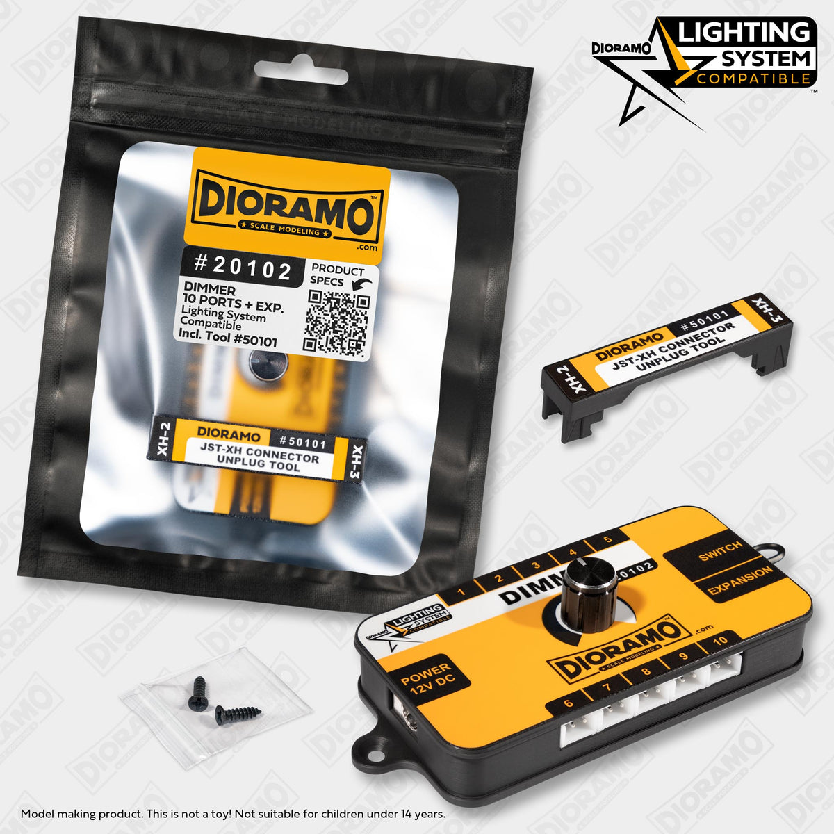 Dimmer for Dioramo Lighting System including JST-XH Unplug Tool ...